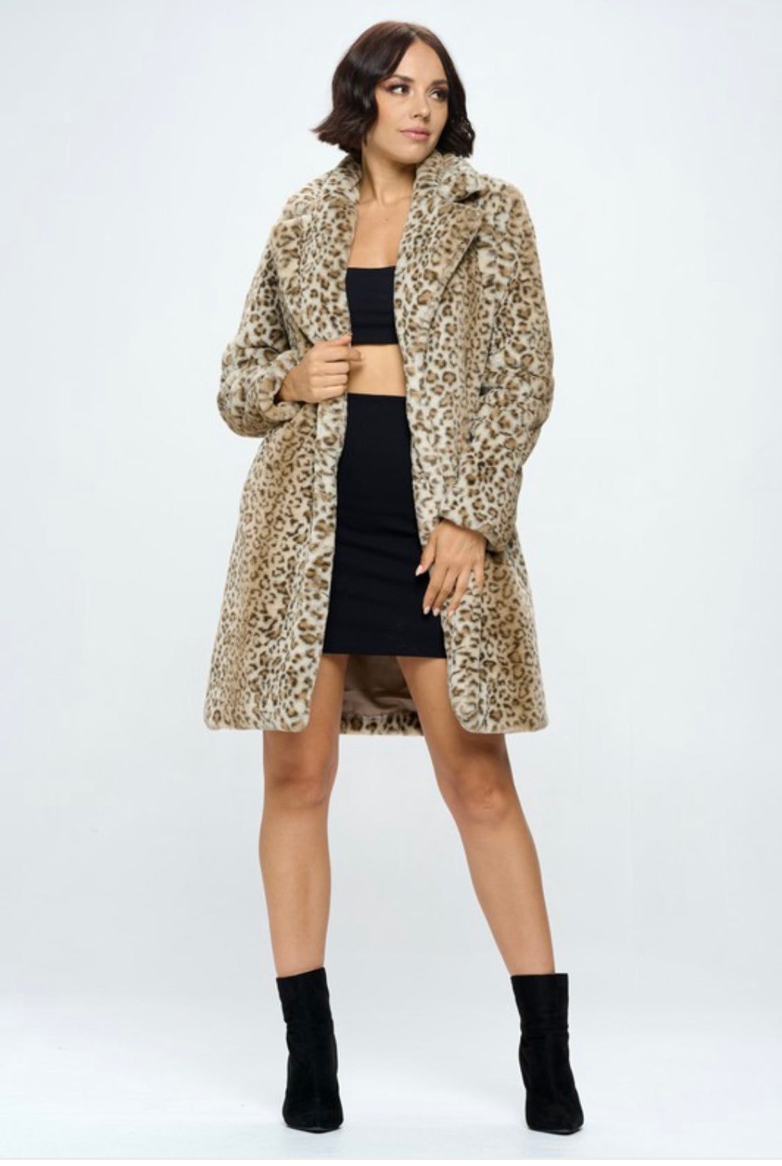 NATIA FAUX FUR COAT – MilaGrace Boutique